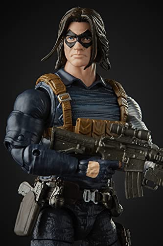 Marvel Hasbro Black Widow Legends Series 6-inch Collectible Winter Soldier Action Figure Toy, Premium Design, 2 Accessories, Ages 4 and Up