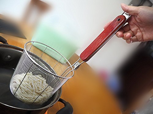 Tenta Tenta Kitchen Stainless Steel Wire Mesh Spider Food Strainer Skimmer, 5.5-Inch, Basket