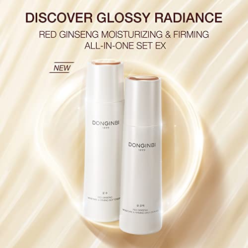 DONGINBI Red Ginseng Moisturizing & Firming Set EX, Anti-Aging Korean Skin Care, Routine Kit for Smooth, Radiant Skin by KGC