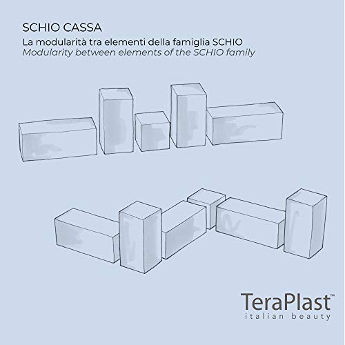 Teraplast Schio Box 60 cm Floristry, White