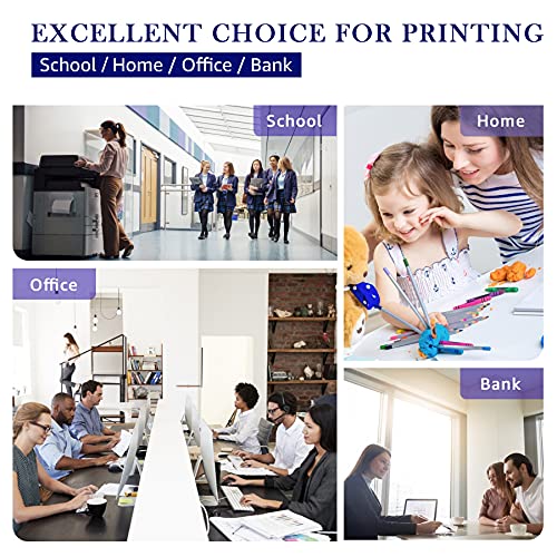 Mooho (with Chip 206A Toner Cartridges Set Compatible for HP 206A 206X Toner Cartridges Replacement for HP Color Pro MFP M283fdw M283cdw M255dw M282nw M283 M255 M282 Series Printer -BK/C/M/Y, 4 Pack