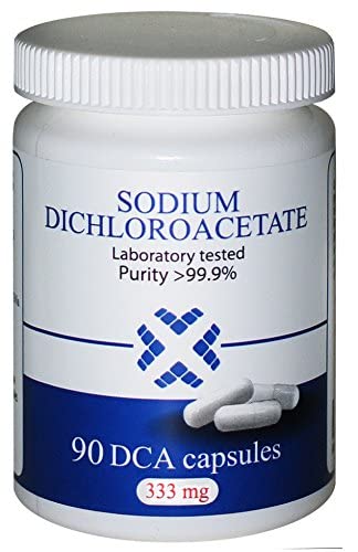 DCA - Sodium Dichloroacetate 333mg - Purity >99.9%, Made in Europe, by DCA-LAB, Certificate of Analysis Included, Tested in a Certified Laboratory, 90 Capsules