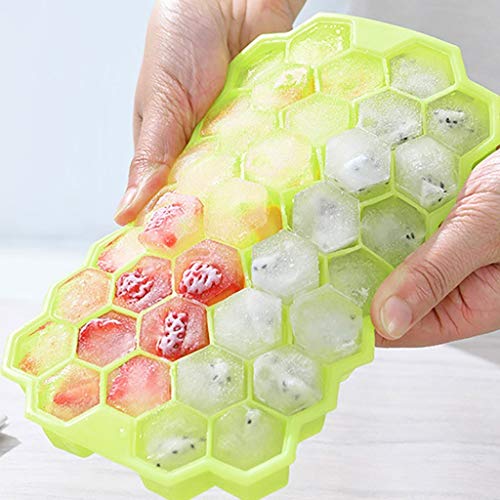 Containers Ice-Cube Tray Maker Ice-Cube Faveolate Shape Storage Ice Kitchen,Dining & Bar Baby Food Freezer Tray with Silicone