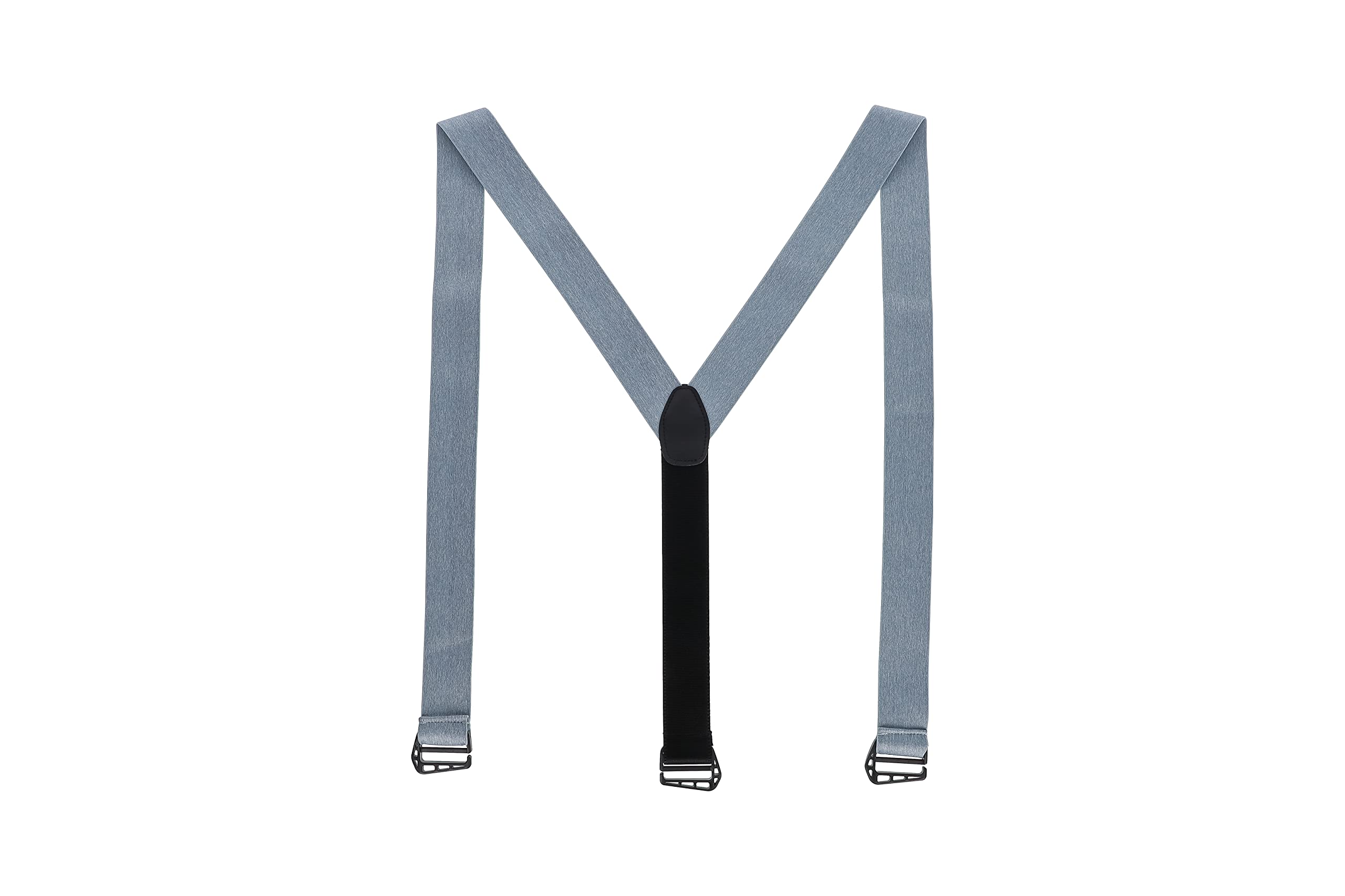 COZY Airport Friendly Hidden Suspenders for Men and Women Under Clothing Y Back (Large), Grey