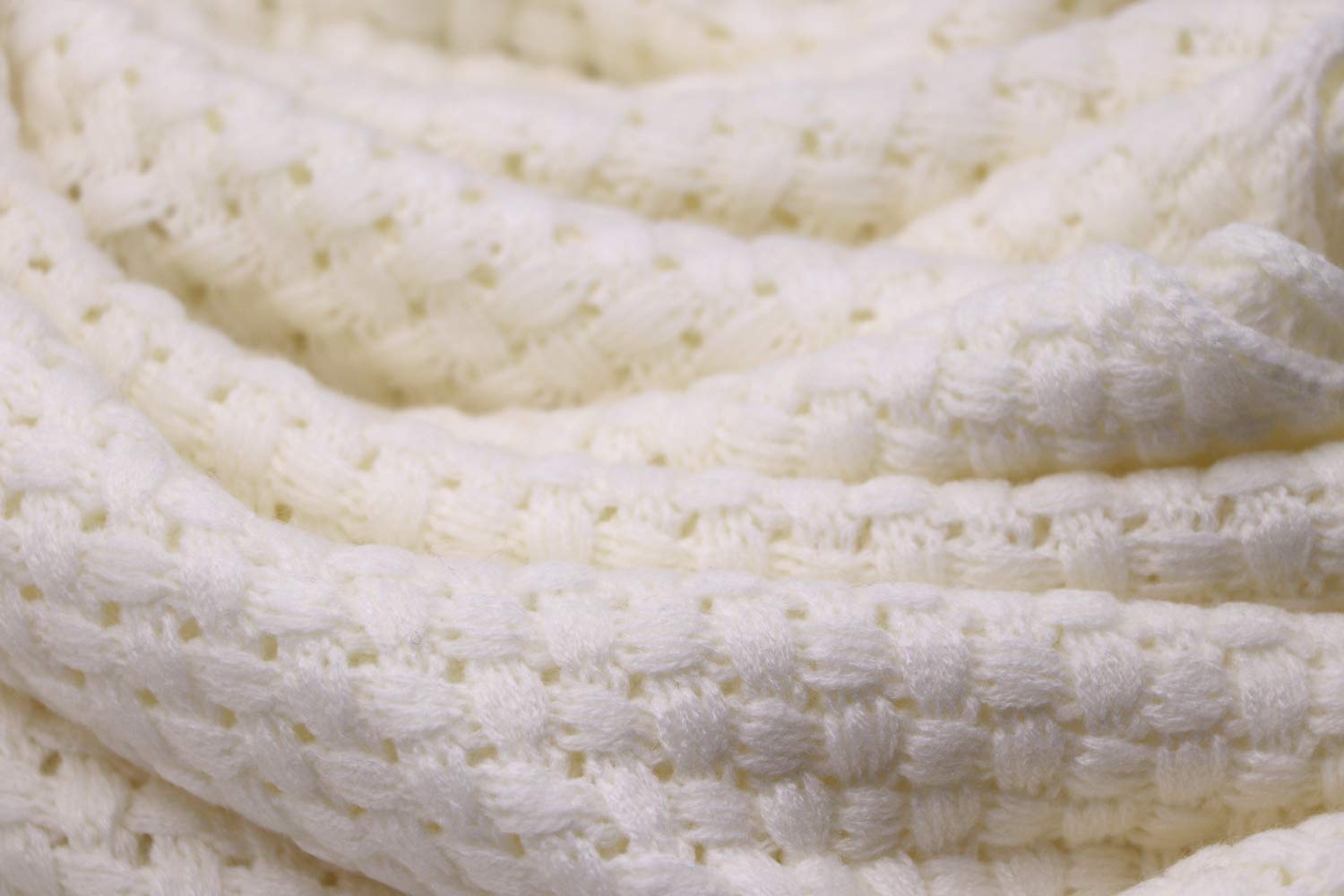 RIIQIICHY Winter Scarfs for Women Cold Weather Chunky Knit Scarf Warm Thick Ivory Scarf Long Large Oversized Scarves
