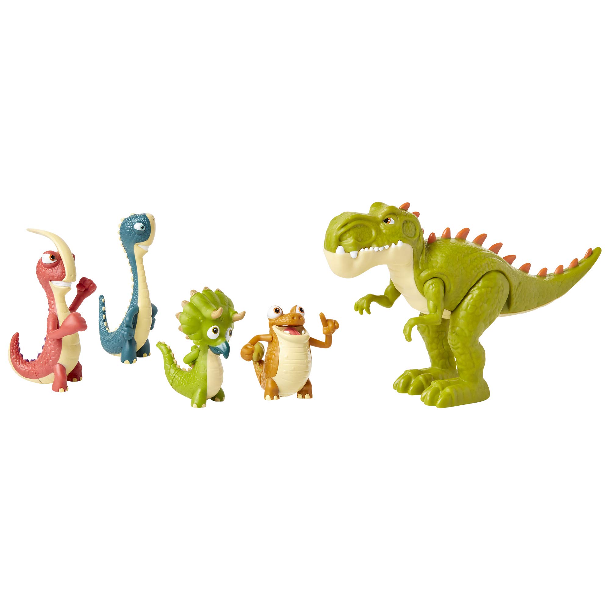 Gigantosaurus Figures Giganto & Friends Toy Action Figures, Includes: Giganto, Mazu, Bill, Tiny & Rocky β Articulated Characters Range from 2.5-5.5" Tall