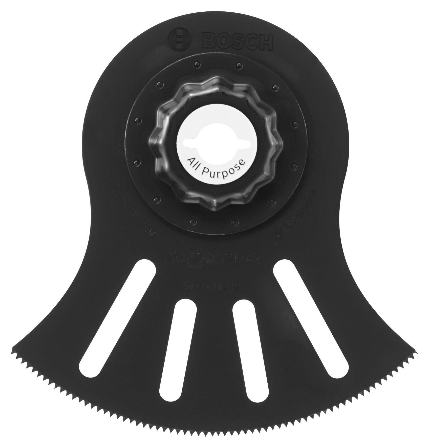 BOSCH OSM400F 4 In. StarlockMax Oscillating Multi-Tool Bi-Metal Segment Saw Blade