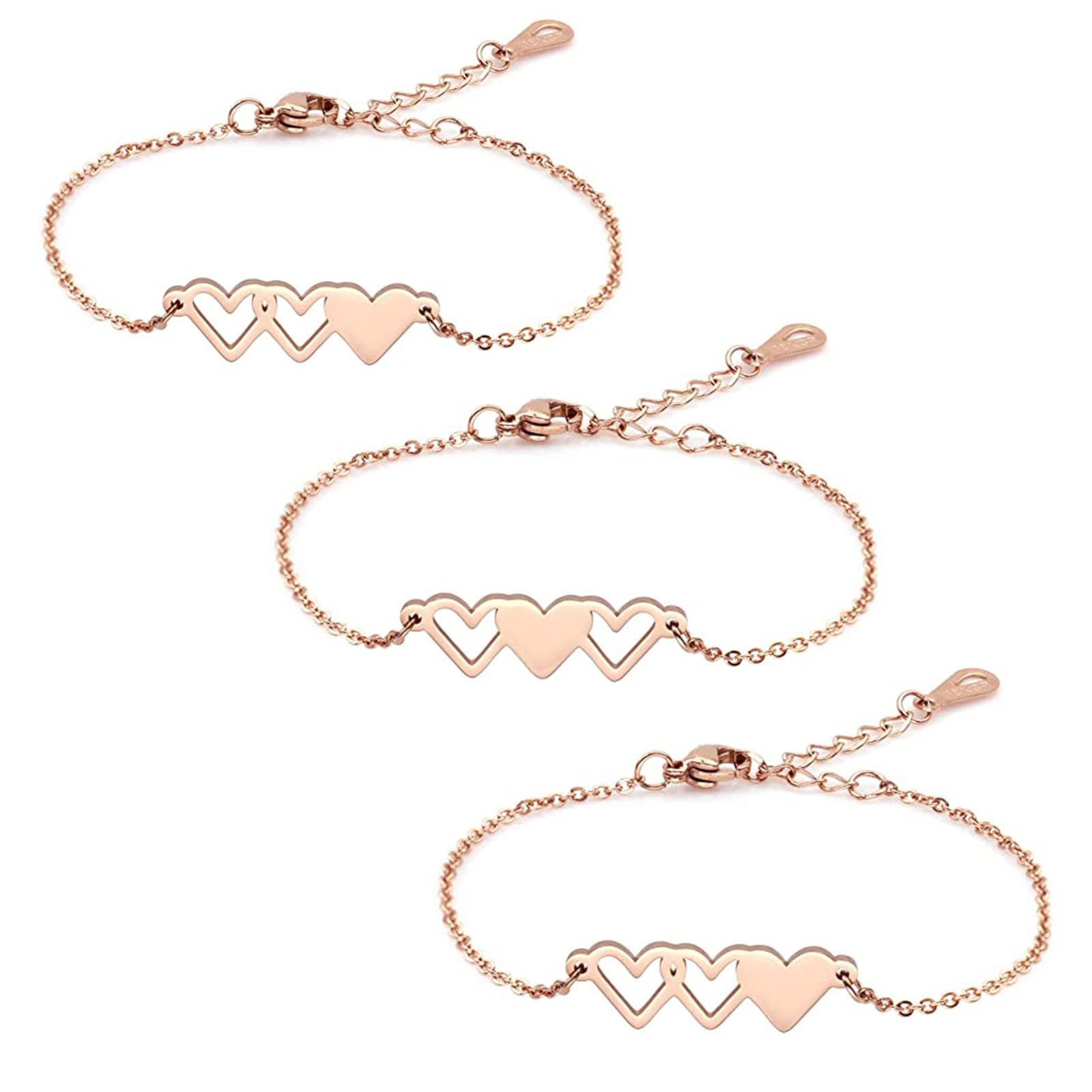 Best Friend Bracelet For 3 Sister Jewelry Bangle Gift Friendship (3 sister bracelet)