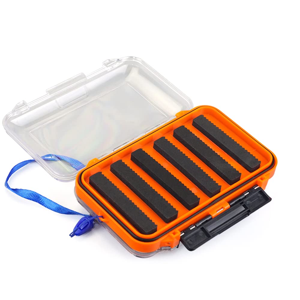 BLLNDX Fishing Lure Box Portable Waterprooof Multiple Compartments Fly Fishing Tackle Box, Fishing Tackle Storage Trays Accessory, Lure Lures Spoon Hook Bait Storage Case