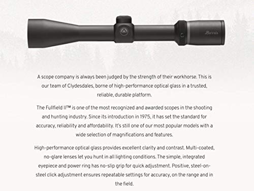 BURRIS FullField II 3-9x40 Scope, Ballistic Plex Reticle, Matte Black (200162)