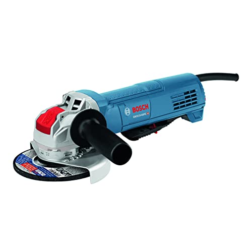 Bosch GWX10-45PE 4-1/2 In. X-LOCK Ergonomic Angle Grinder with Paddle Switch with Bosch GWX27LM450 4-1/2 In. x 1/4 In. X-LOCK Arbor Type 27 30 Grit Metal Grinding Abrasive Wheel
