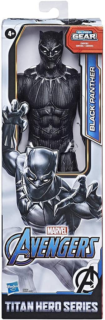 Marvel Titan Hero Series Black Panther Action Figure, 30 Cm Toy, Inspired Universe, for Children Aged from 4 Years