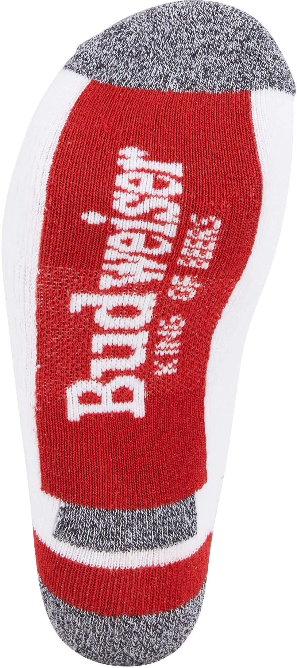 Budweiser Mens 10 Pair Pack Athletic Crew Cushion Socks - One Size Fits All Black/Grey/White