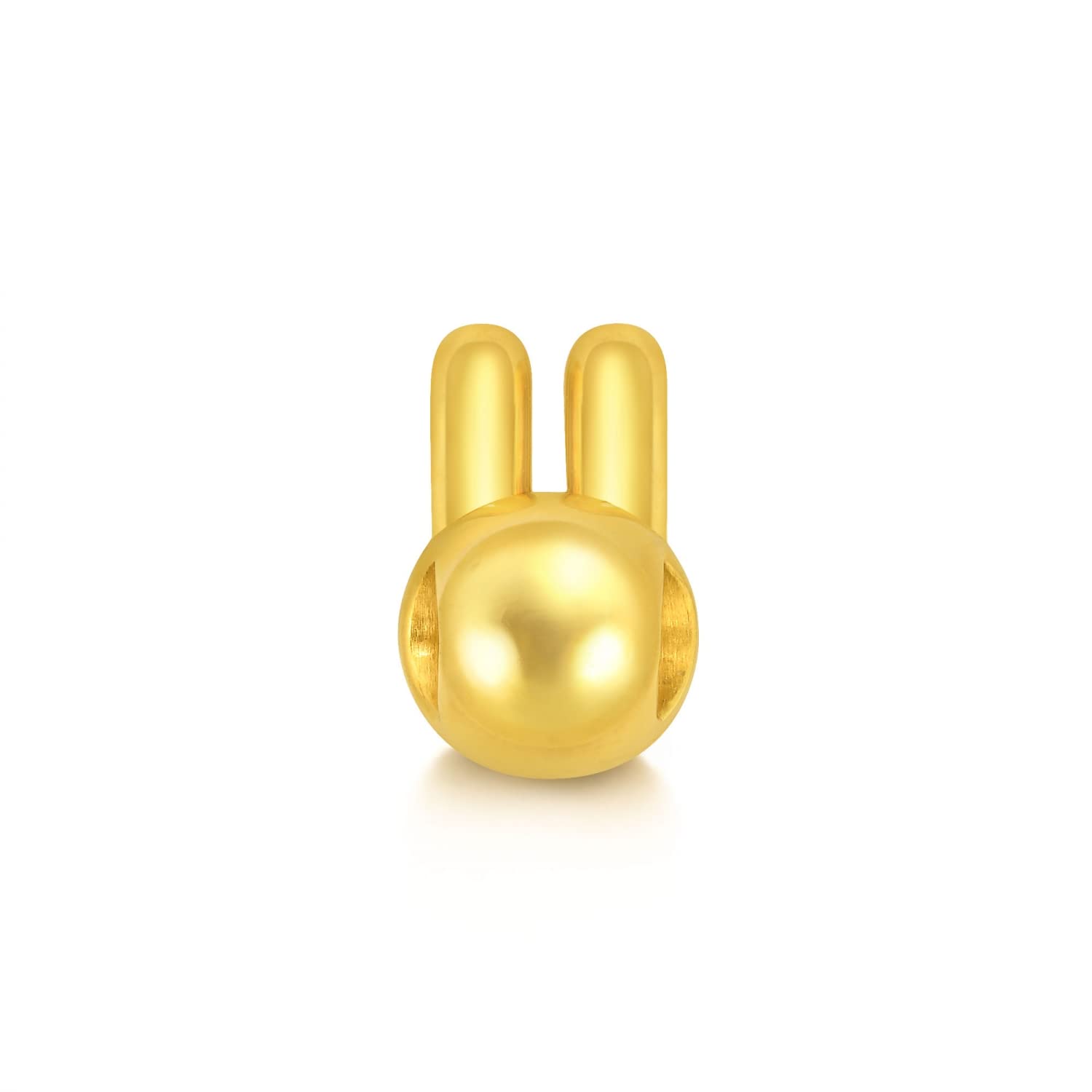 CHOW SANG SANG 999 24K Solid Gold Mini Charm Dazzling Rabbit Charm Blessing Bracelet for Women and Men 93652C