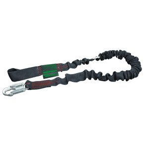Honeywell ANSI Z359.13 Compliant Two-Legged, 6' Kevlar Lanyard w/2 5K snap Hooks & 1 Locking snap Hook - Black 8798KB/6FTBK