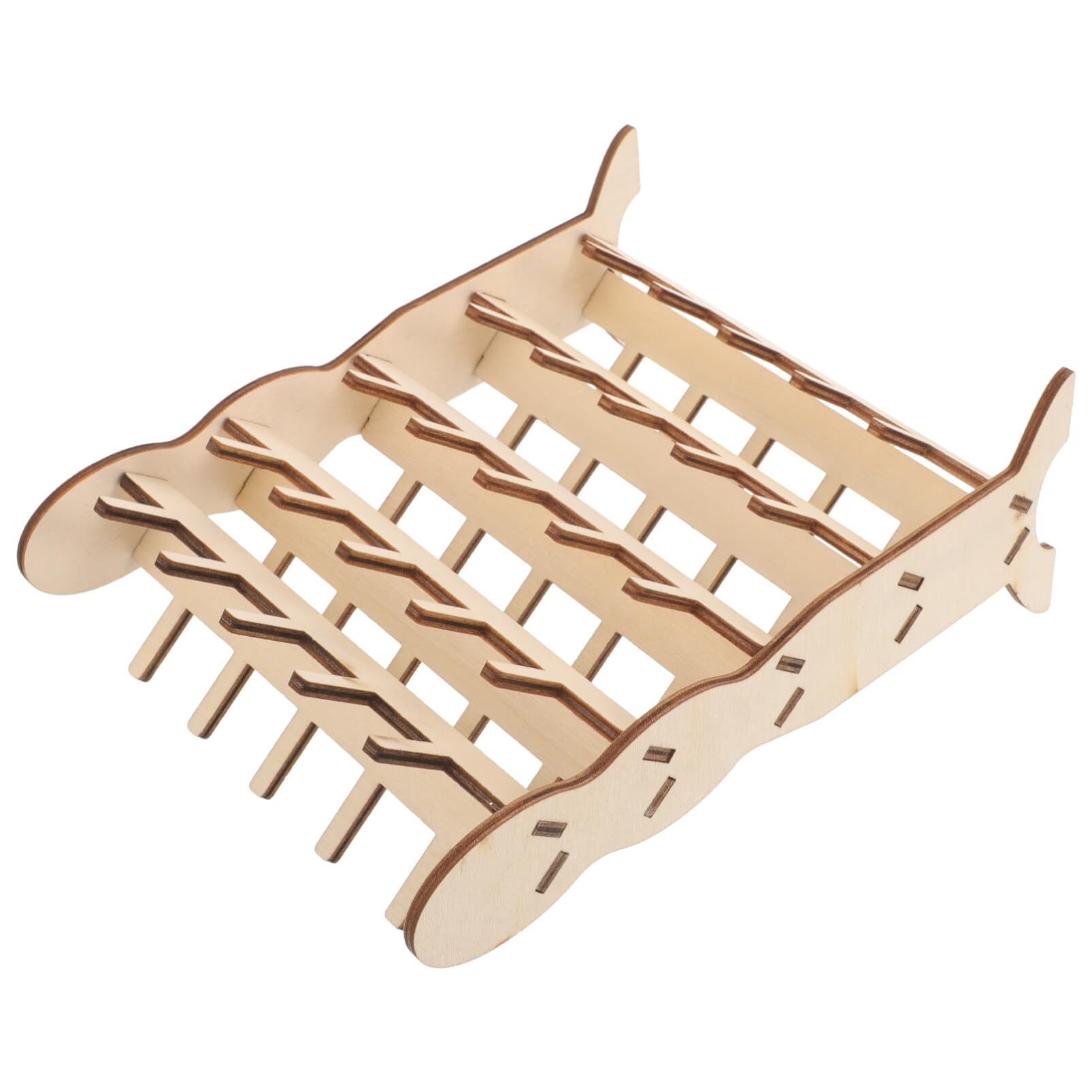 HOODANCOS Spool Sewing Thread Rack, Wall Mounted Wooden Thread Holder Organizer for Embroidery, Hair Braiding, Sewing