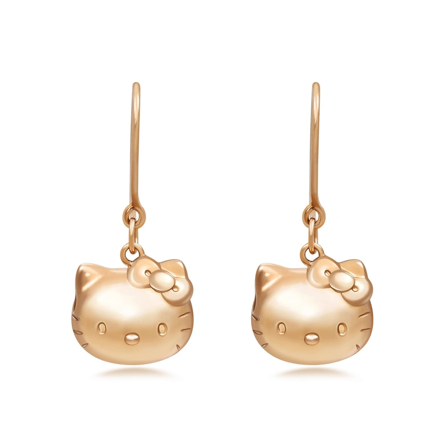 CHOW SANG SANG Sanrio 18K Rose Solid Gold Hello Kitty Drop Earring for Women 73824E