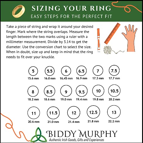 Biddy Murphy, Women's Claddagh Ring, 10K Yellow Gold Heart & 925 Sterling Silver Weave Band, Size 8