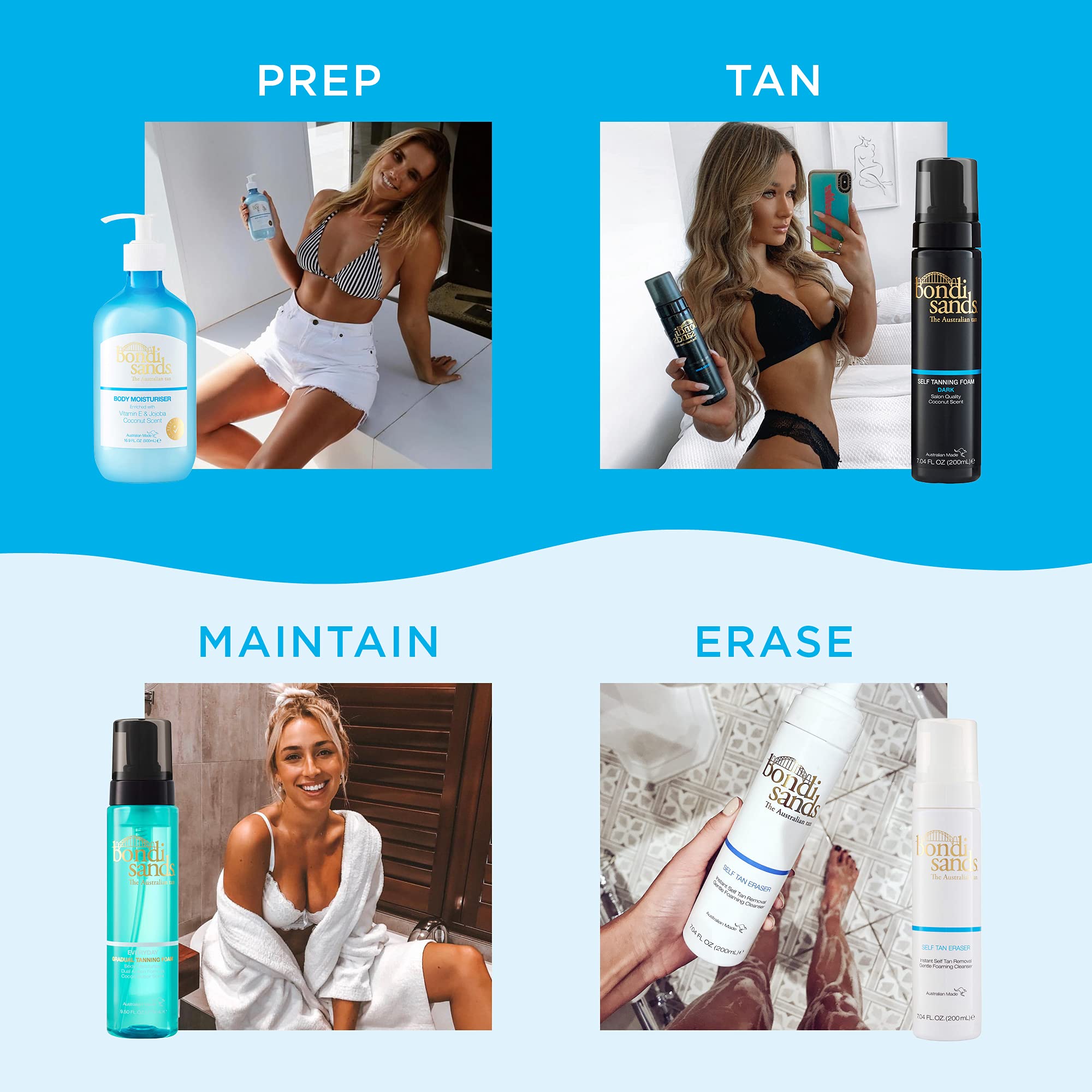 Bondi Sands Everyday Gradual Tanning Foam | Effortless, Lightweight Tanning Foam Gradually Provides Easy Golden Glow | 9.13 oz/270 mL