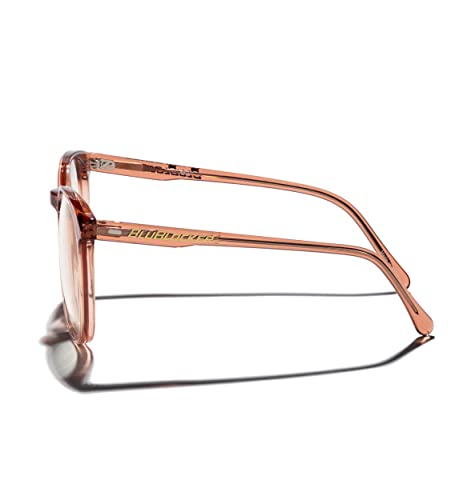 BluBlocker, Rose McGill Blue Light Blocking Computer Glasses | Blocks 67.3% of Blue Light and 100% UVA & UVB Rays | Retro | Gender Neutral - for Men, Women & Everyone | 8001K |