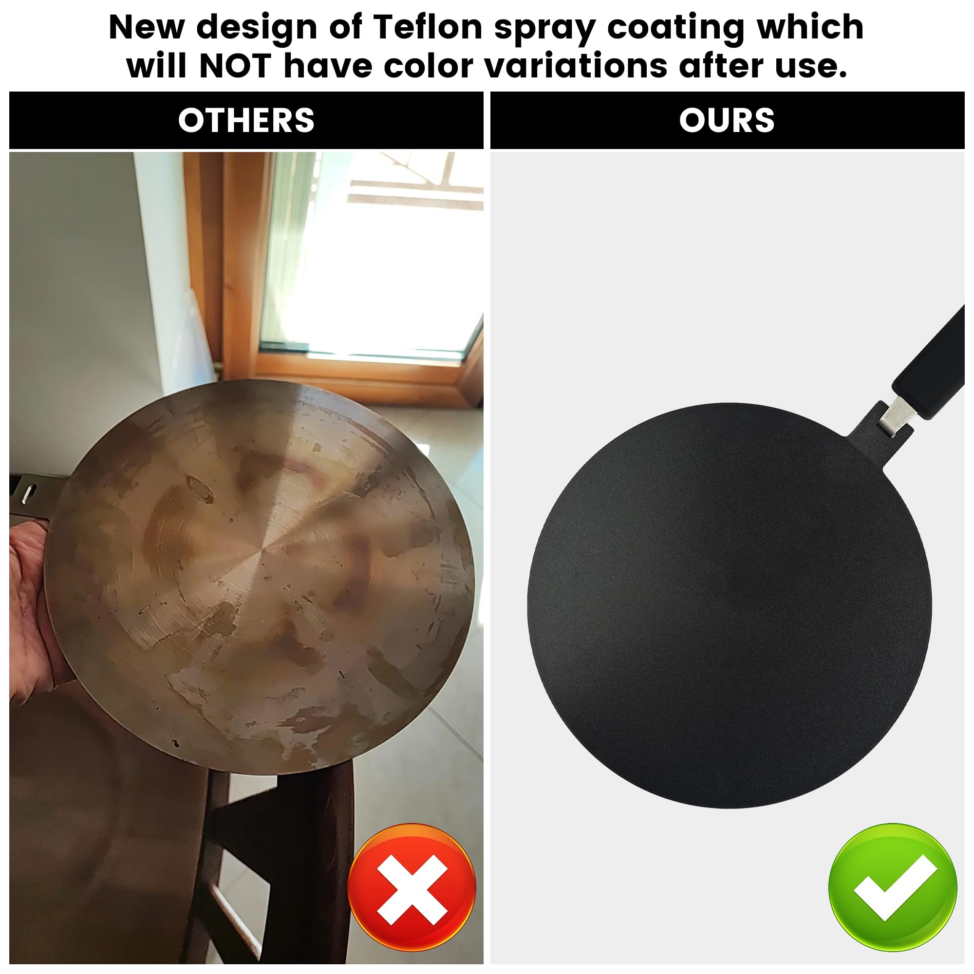 Heat Diffuser for Glass Cooktop, Induction Cooktop Adapter Plate for Moka Pot and Pans, Spray Teflon Paint with Detachable Handle, 9.45 Inches