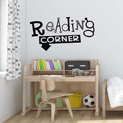 Quotes Wall Decor Stickers for Library Reading Corner Letterings Wall Decals Creative Wall Posters Vinyl Peel and Stick Wall Art Murals for Nursery Classroom Kids Room