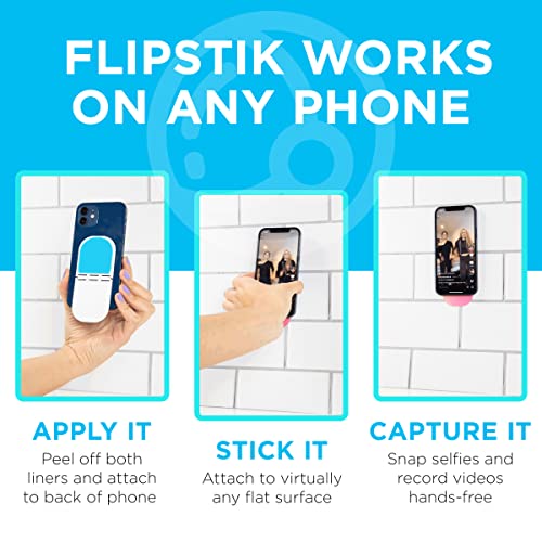 Flipstik 2.0 Foldable Adhesive Phone Mount β Sticks to Any Flat Surface β Hands Free Selfies, Videos, Car Mount, Phone Stand, Travel Accessory β Sticky Phone Mount | Sentiment Calm