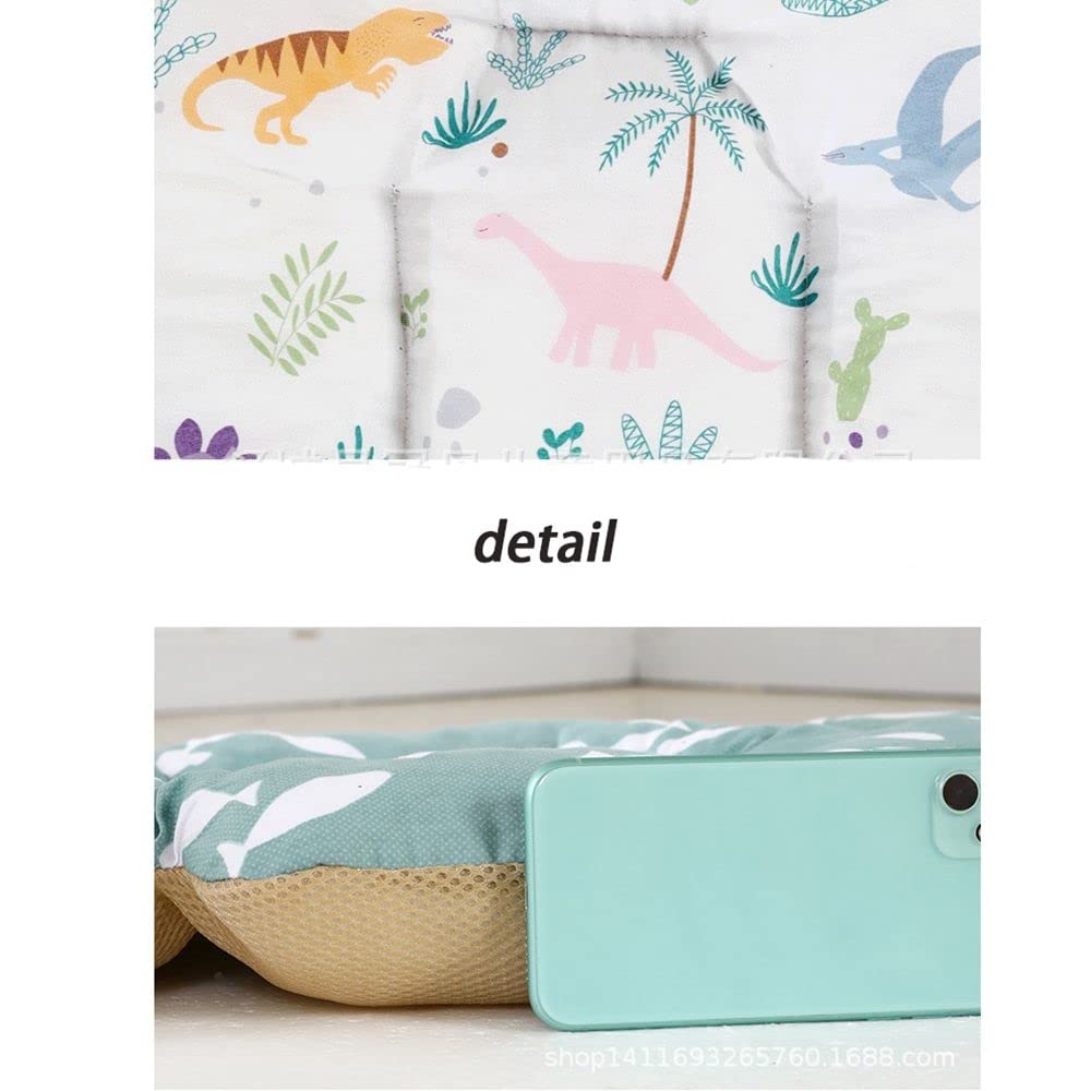 CHDHALTD Cotton Stroller Cushion Seat, Animal Cartoon Pram Pushchair Cushion for Kids Stroller Cushion Seat Liner Pad(D)