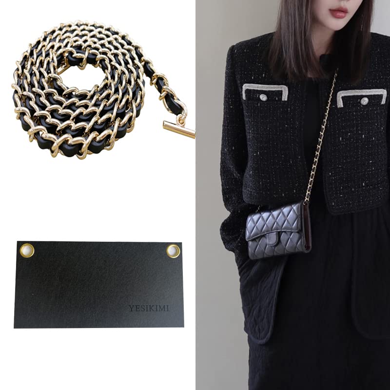 Conversion Kit Compatible with Chanel Tri-fold Long Wallet Gift for Her Valentine's Day/Birthday Gift