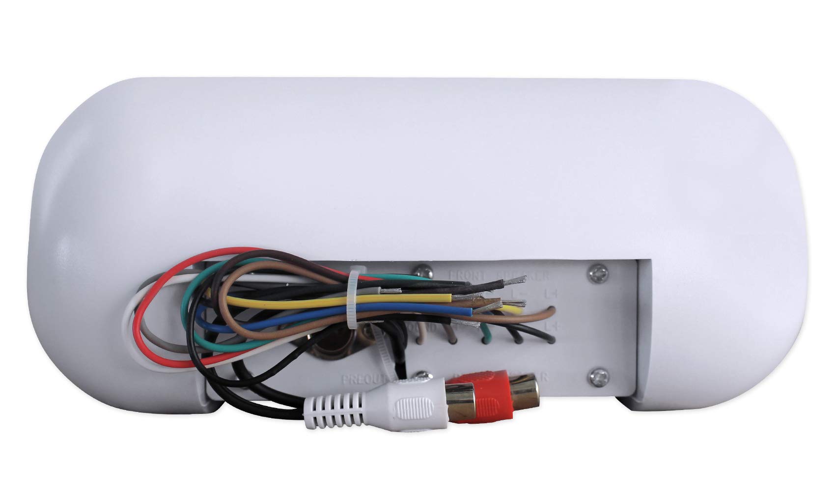 Rockville Rmh200w Single Din Marine Radio Waterproof Gimbal Housing, White