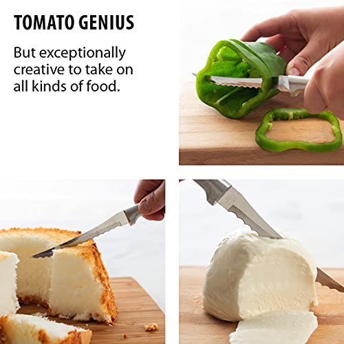 RADA Cutlery Tomato Slicing Knife β Stainless Steel Blade With Aluminum Handle Made in USA, 8-7/8 Inches, 2 Pack