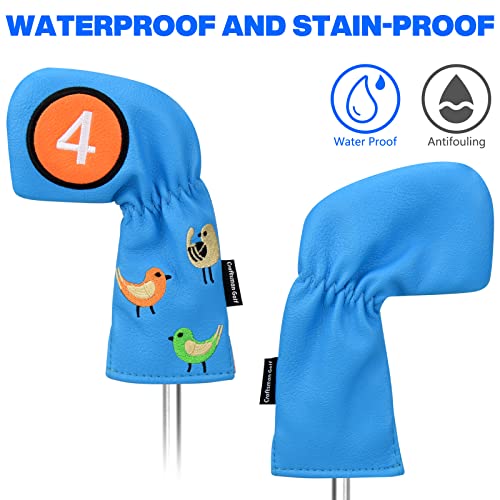Craftsman Golf Birdie Birds Blue 10pcs/set Golf Club Iron Headcovers Cover Set