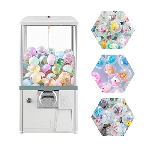 Big Capsule Vending Machine for 200 * 1.77in Diameter Capsule Toys, White Vending Machine for Birthdays, Christmas and Kiddie Parties