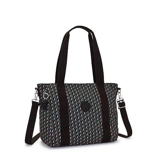 Kipling Women's Asseni Small Tote, Versatile Lightweight Purse, Nylon Shoulder Bag, 3D K Pink