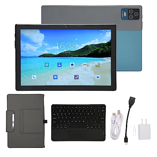 BROLEO 10.1 Inch Tablet, 4G Network Dual Camera Tablet 8 Core CPU 100-240V for Reading for Android 12 (US Plug)