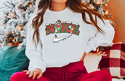 Grinch Christmas Snow Sweatshirt, Christmas Sweatshirt, Christmas Sweatshirt for Women, Christmas Grinch 2023 Sweatshirt