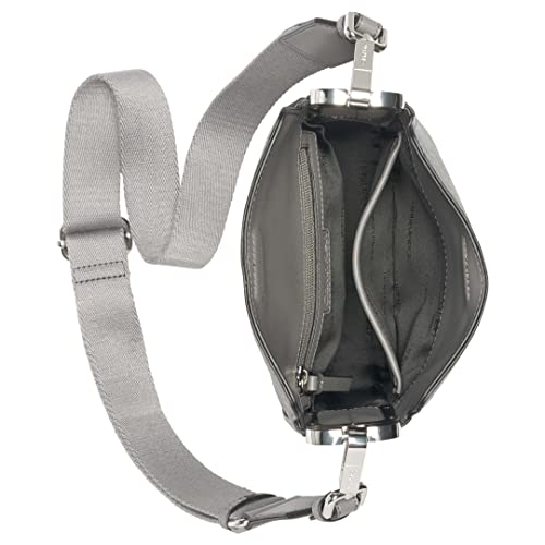 Calvin Klein Fay North/South Small Crossbody, Steel Grey,One Size