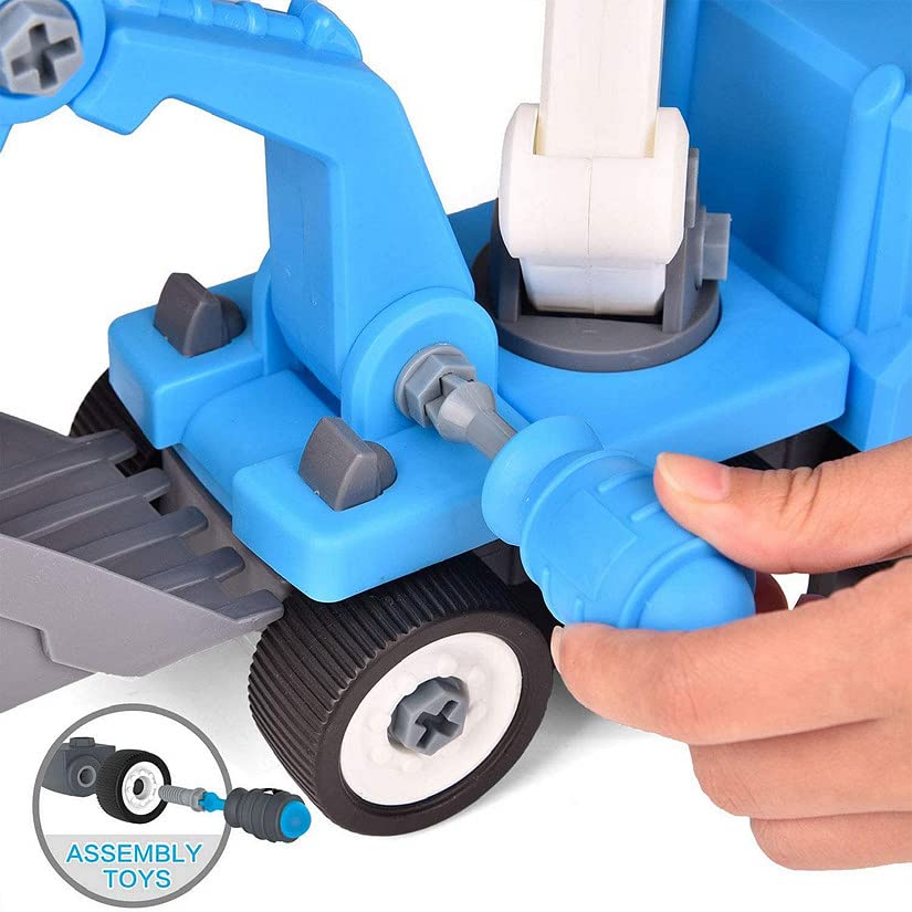 Construction Truck Blue Toy-1 Piece(s) 14.6 x 8.1 x 5.2 inches.