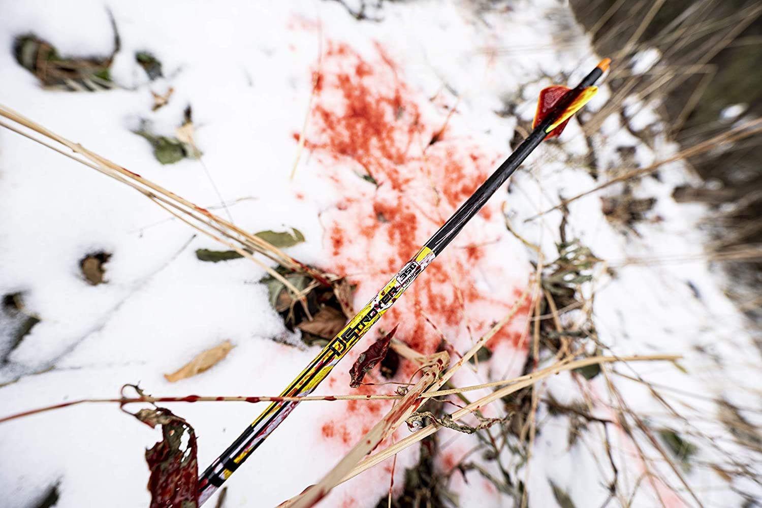 Carbon Express D-Stroyer Hunting Arrow Shafts, 12-Pack, High Modulus Carbon Weave, Dual Spine Weight Forward Technology, Laser Checked, Length 31.5β - 350, 400, or 500 Spine