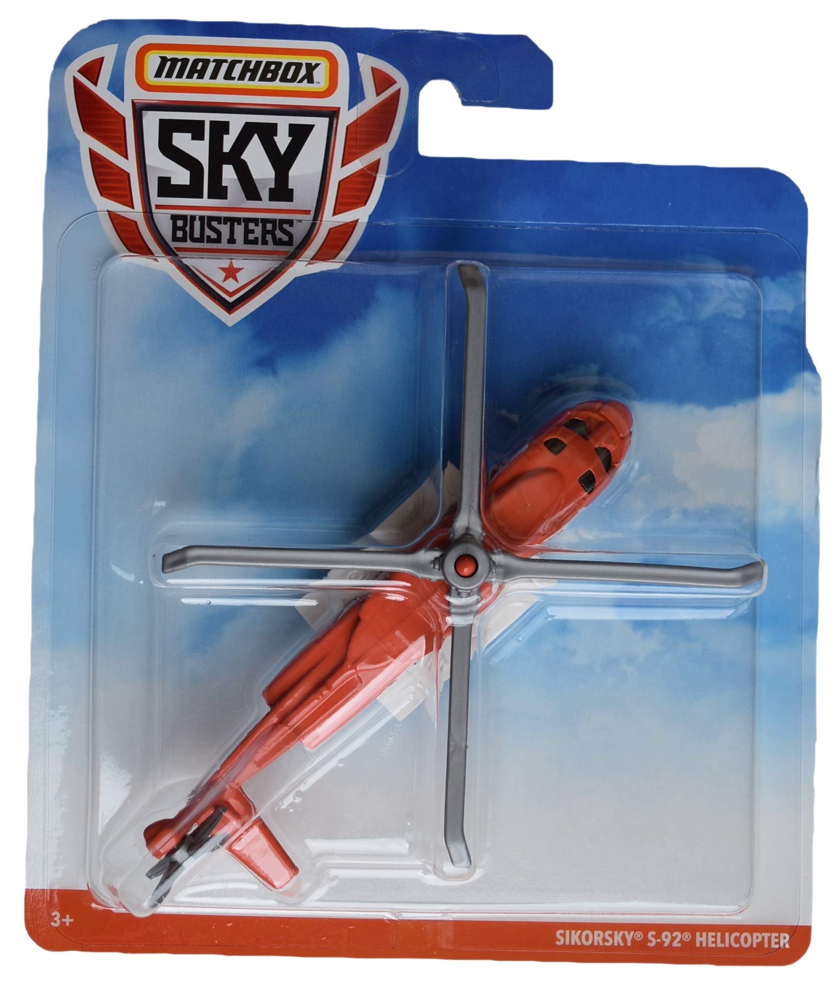Matchbox Sky Busters Sikorsky S 92 Helicopter, Orange