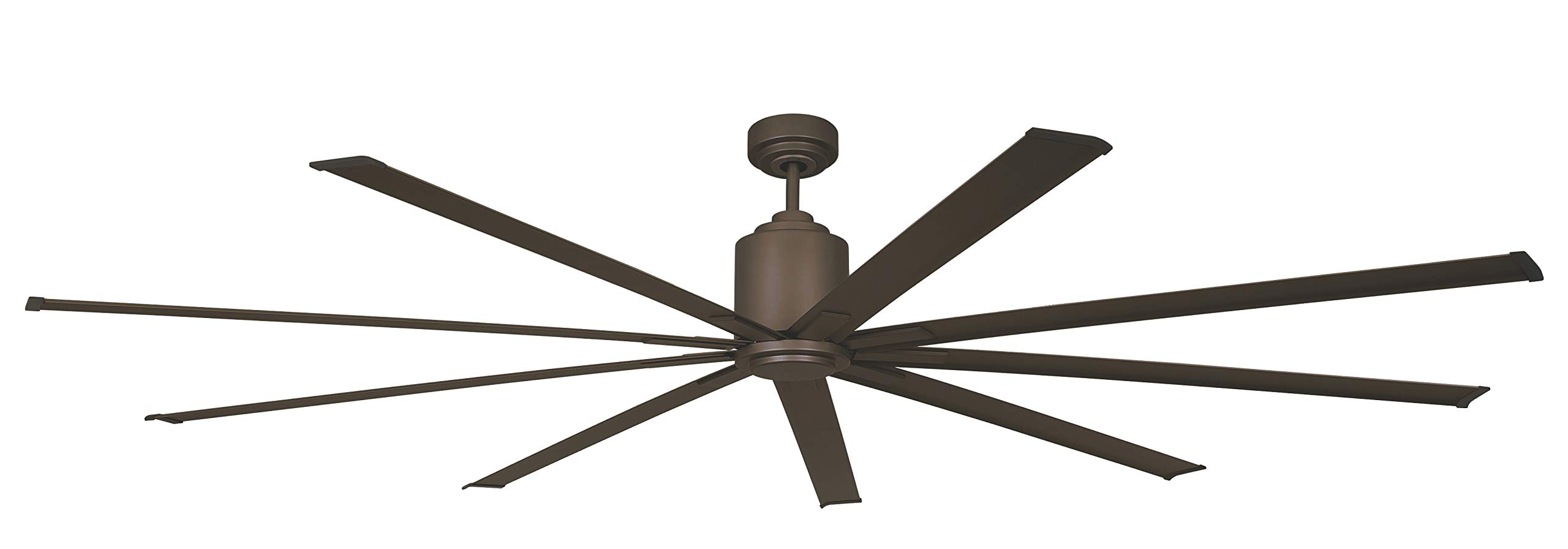 Big Air 96" Industrial Indoor/Outdoor Ceiling Fan, 6 Speed with Remote, Silver
