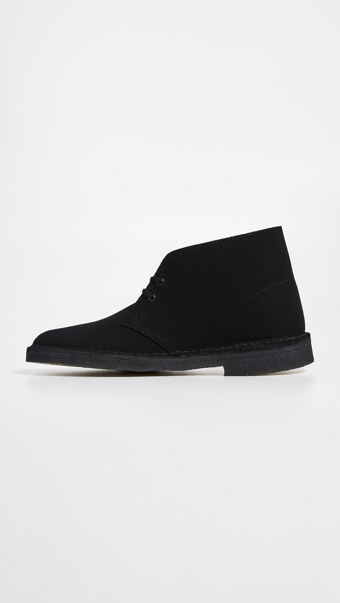 Clarks mens Desert Chukka Boot, Black Suede, 11.5 US