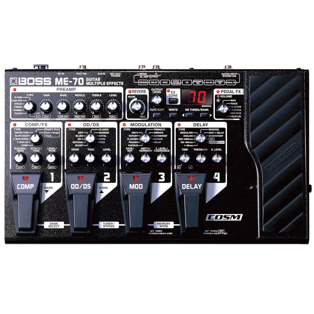 Boss ME-70 Guitar Multiple Effects Pedal Board