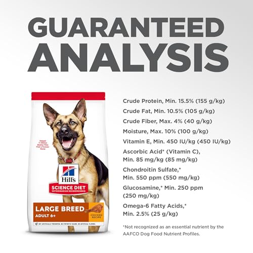 Hill's Science Diet Adult 6+ Chicken Meal, Barley & Brown Rice Recipe Large Breed Dry Dog Food, 15 lbs.