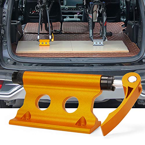 Bike Block Fork Mount, Quick Release Fork Mount Truck Bed Bicycle Carrier, Aluminum Alloy Bicycle Front Fork Fixed Clip Luggage Rack for Truck/Trailer/Bikes