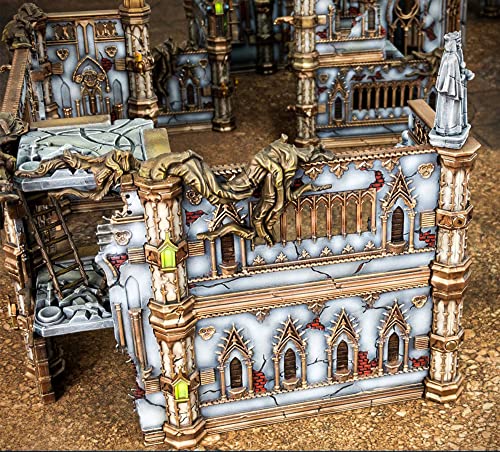 Rampart Modular Terrain Eternal Cathedral Core Set - Unpainted Fully Customizable Scaled Tabletop Terrain by Archan Studio - for Kids and Adults Ages 14+