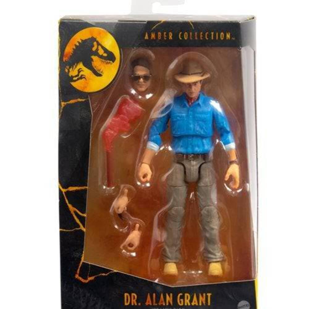 Mattel Jurassic World Toys Amber Collection Ray Arnold 6-in Action Figure with Movie-Inspired Removable Arm, Headset, & Computer Piece Accessory, Collectible Gift for 8 Years Old & Up