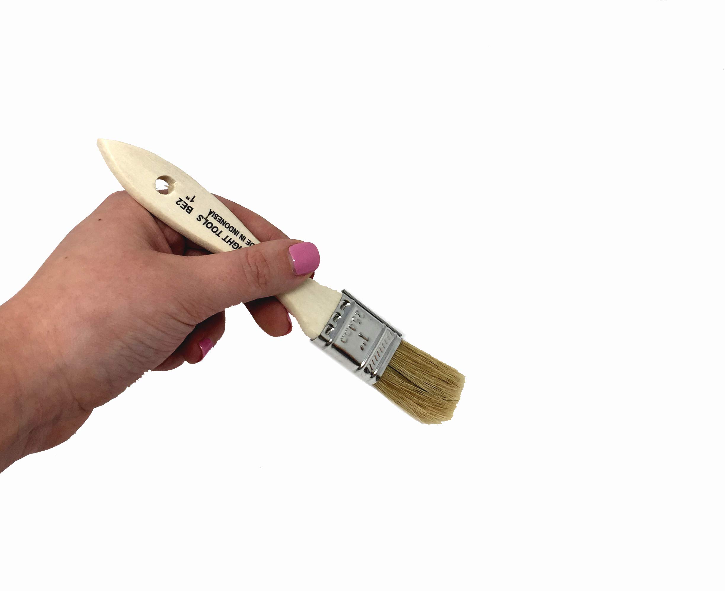 Grip Tight Tools BE2 Flat Chip Brush for All Paints, 1-Inch