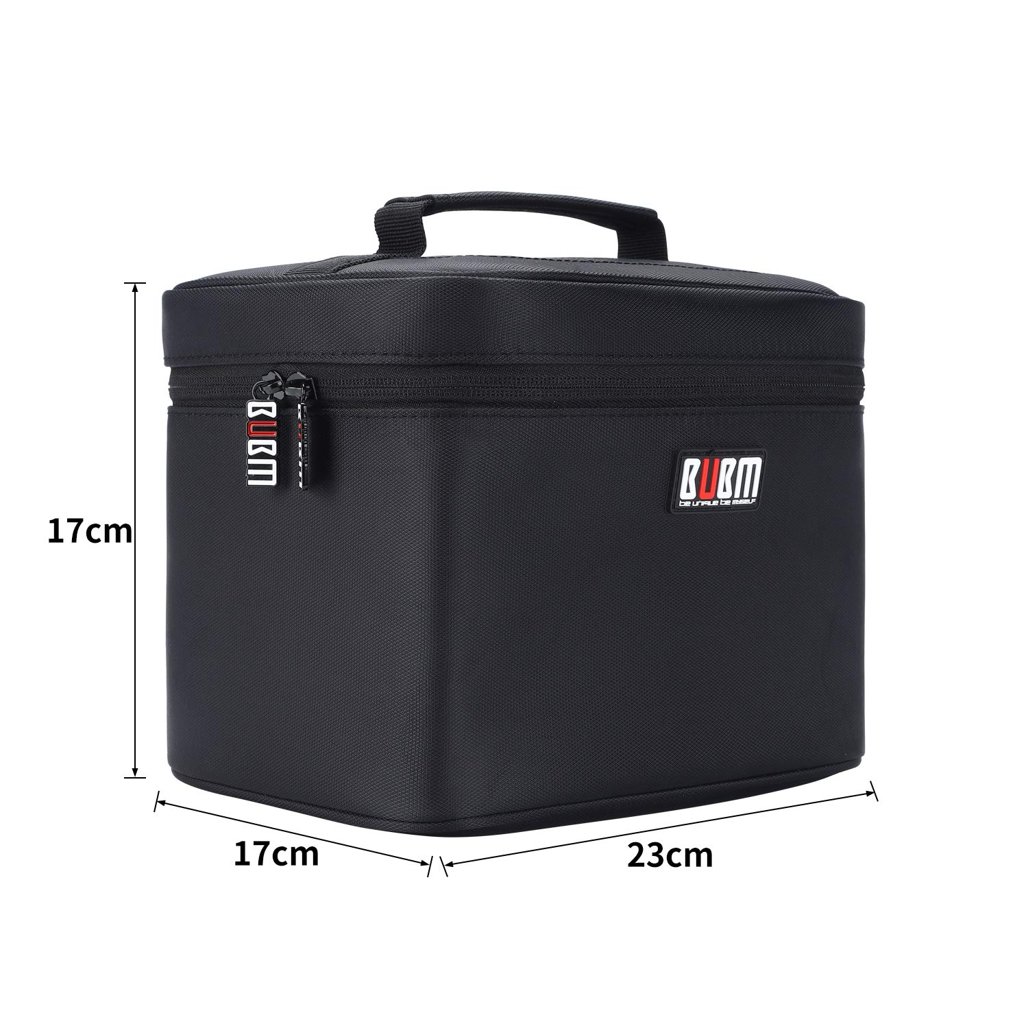 BUBM Portable Carrying Case Compatible with PS4/ PS4 PRO, Fit Xbox One Game Disc Storage Bag Travel Case(Hold Up to 15 Discs)-Black