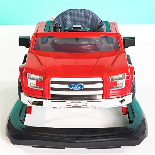 Bright Starts Ford F-150 Ways to Play 4-in-1 Baby Activity Push Walker, Red, Age 6 Months+